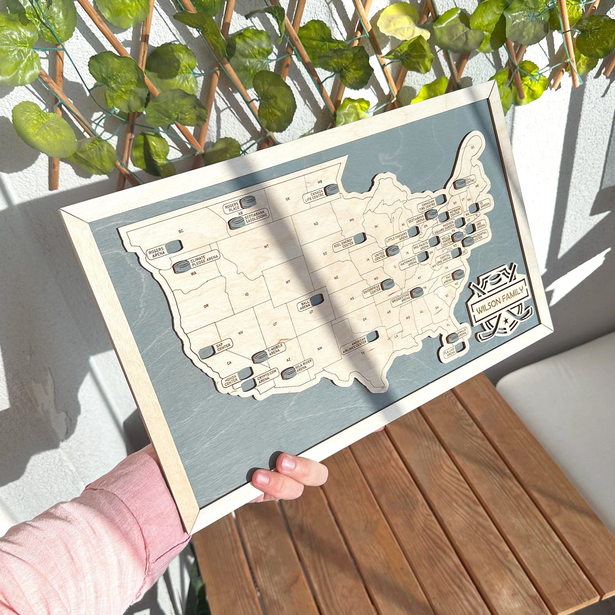 Custom Hockey Arena Map Tracker NHL Stadium Map Ice Hockey - Etsy Australia
