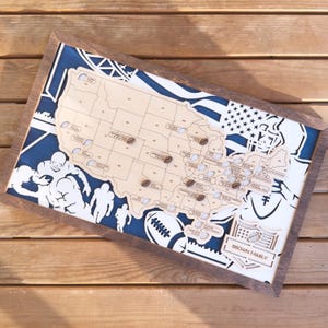 Football Stadium Map NFL Stadium Map Football Bucket List NFL Travel ...