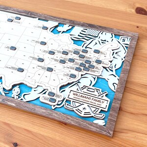 Custom Hockey Arena Map Tracker, NHL Stadium Map, Ice Hockey Arena Map ...