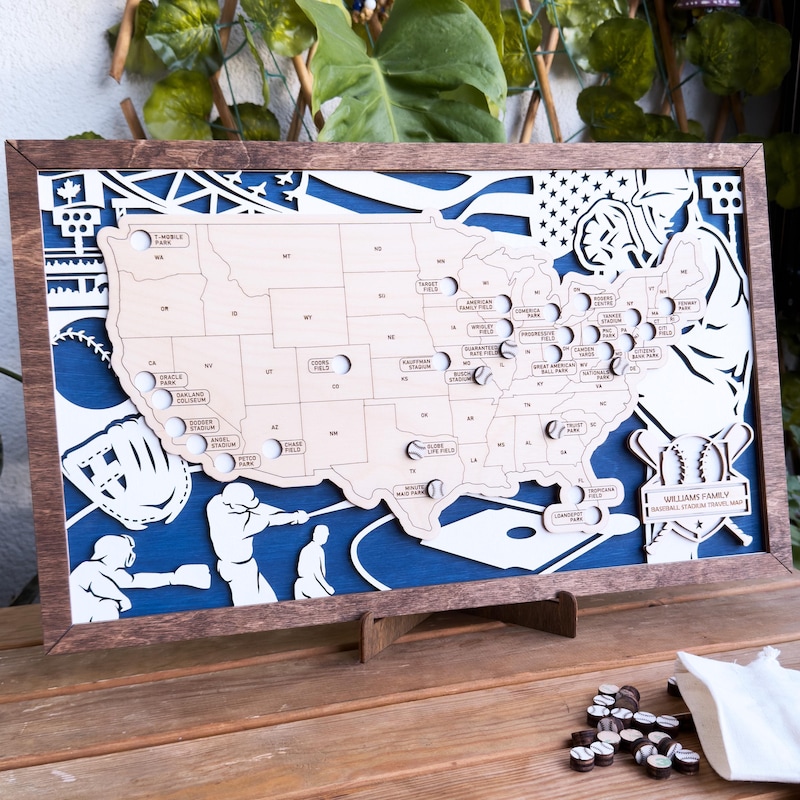 Map Art Wedding Frame - Etsy