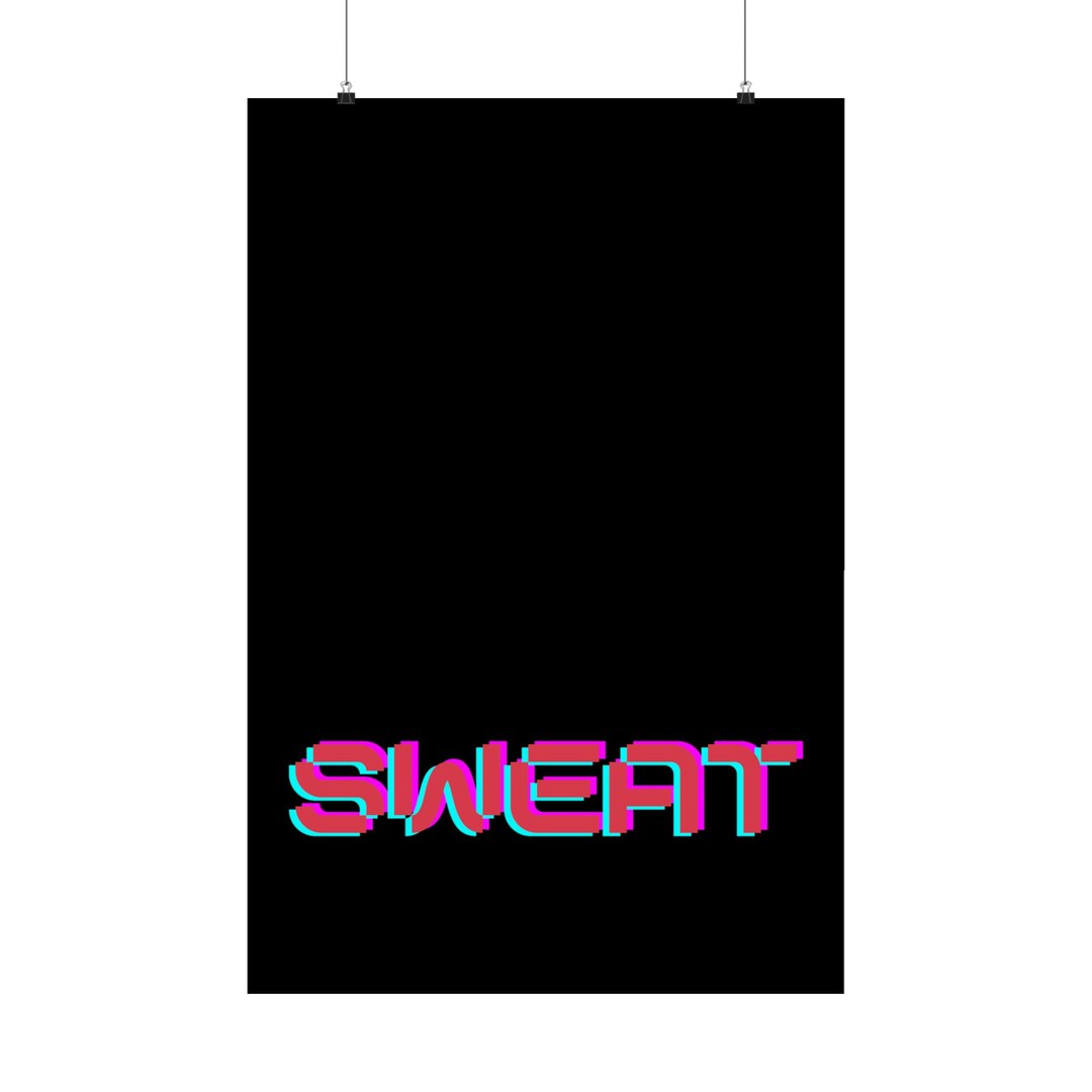 SWEAT Matte Vertical Posters - Etsy