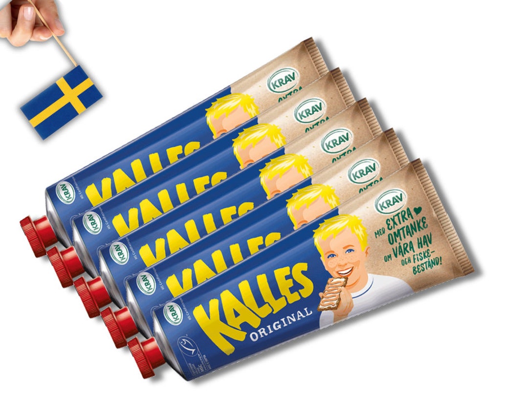 5 Tubes Kalles Kaviar KRAV 250g (8.81 Oz.), Swedish Kalles Kaviar ...