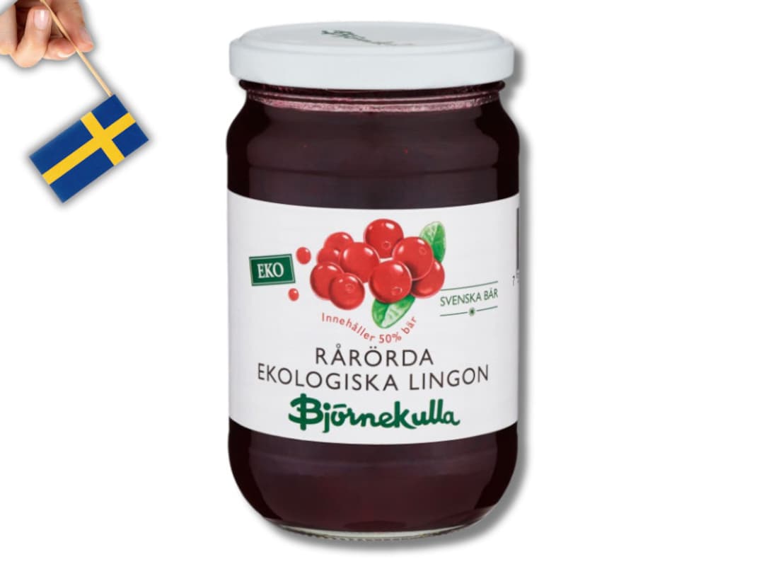 1 Jar Swedish Lingonberry Jam, Björnekulla, Swedish Jam Lingonberries ...