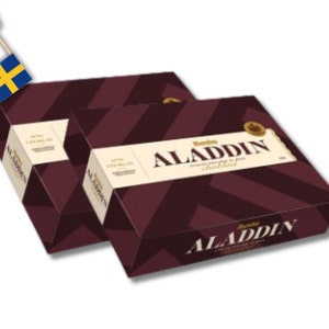 2 Boxes Swedish Aladdin Dark Chocolate 500 G 17,63 Oz, Chocolate ...