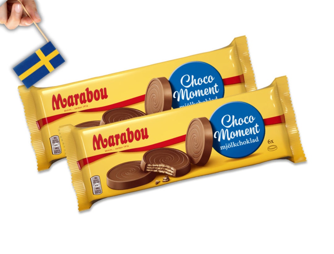 2 Packs of Marabou Mjölkchoklad Choco Moments Cookies 184g 6.49 Oz, XL ...