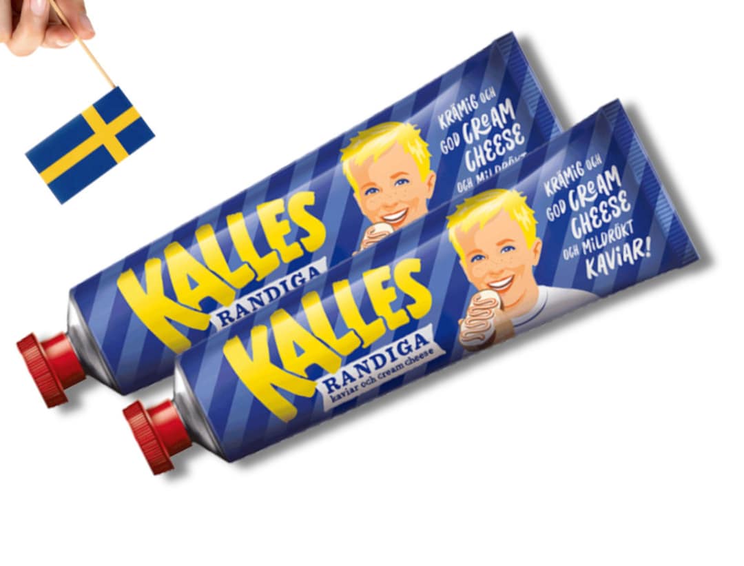 2 Tubes Kalles Kaviar Randiga 285g (10.05 Oz.), Swedish Kalles Kaviar ...