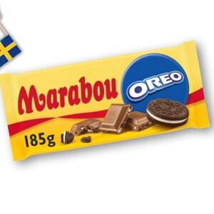 4 Pack Marabou Oreo - Milk Chocolate With Oreo Cookie Pieces (185g / 6 ...