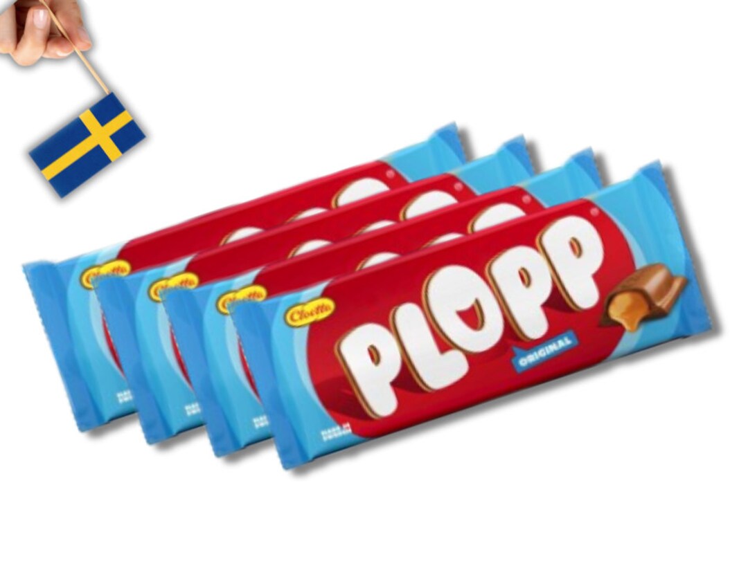 4 Bars of Cloetta Plopp Swedish Milk Chocolate 80g (2.8oz), Milk ...