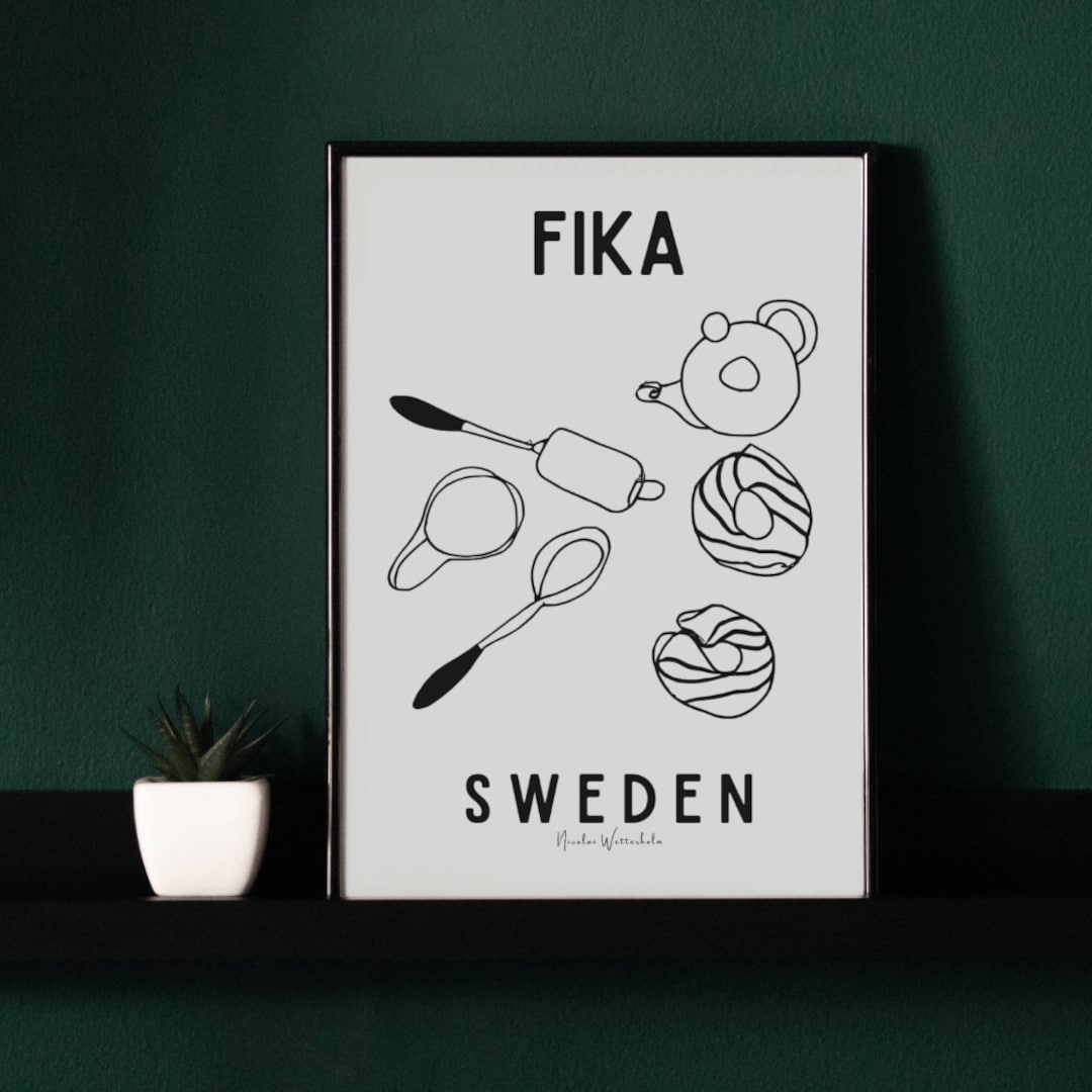 Swedish Fika Art Super High Quality Download, PNG, PDF, Swedish Food ...