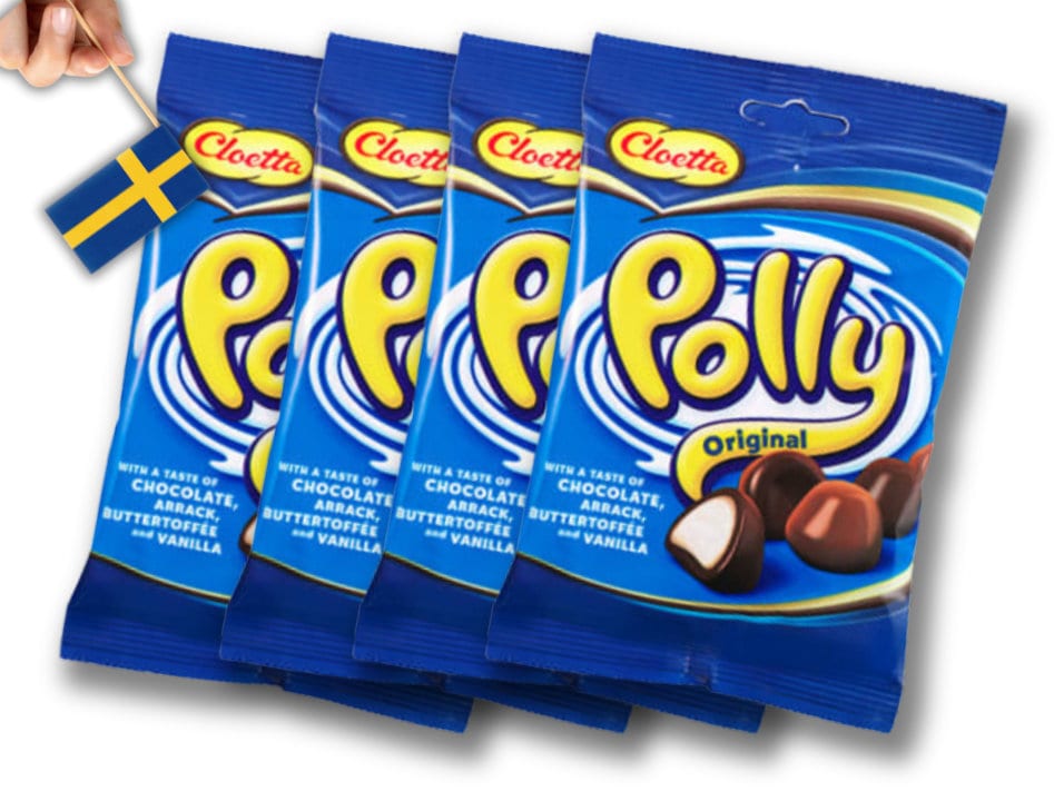 4 Bags of Cloetta Polly Candy 200g 7 Oz., Swedish Candy, Svenskt Godis, Swedish Food, Swedish ...