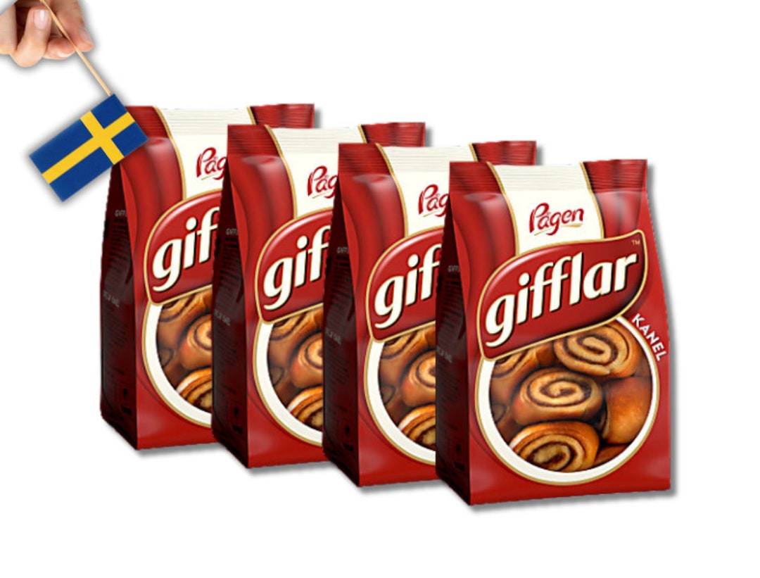 4 Bags of Gifflar by Pågen 300g (10.58 Oz), Swedish Cinnamon Rolls ...