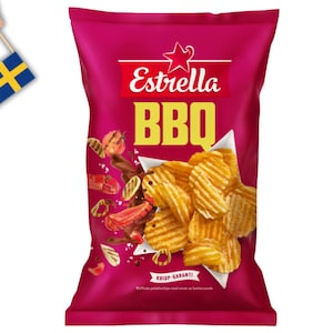 Swedish ESTRELLA Chips 275 Grams (9,70oz), Various Flavors, Potato ...