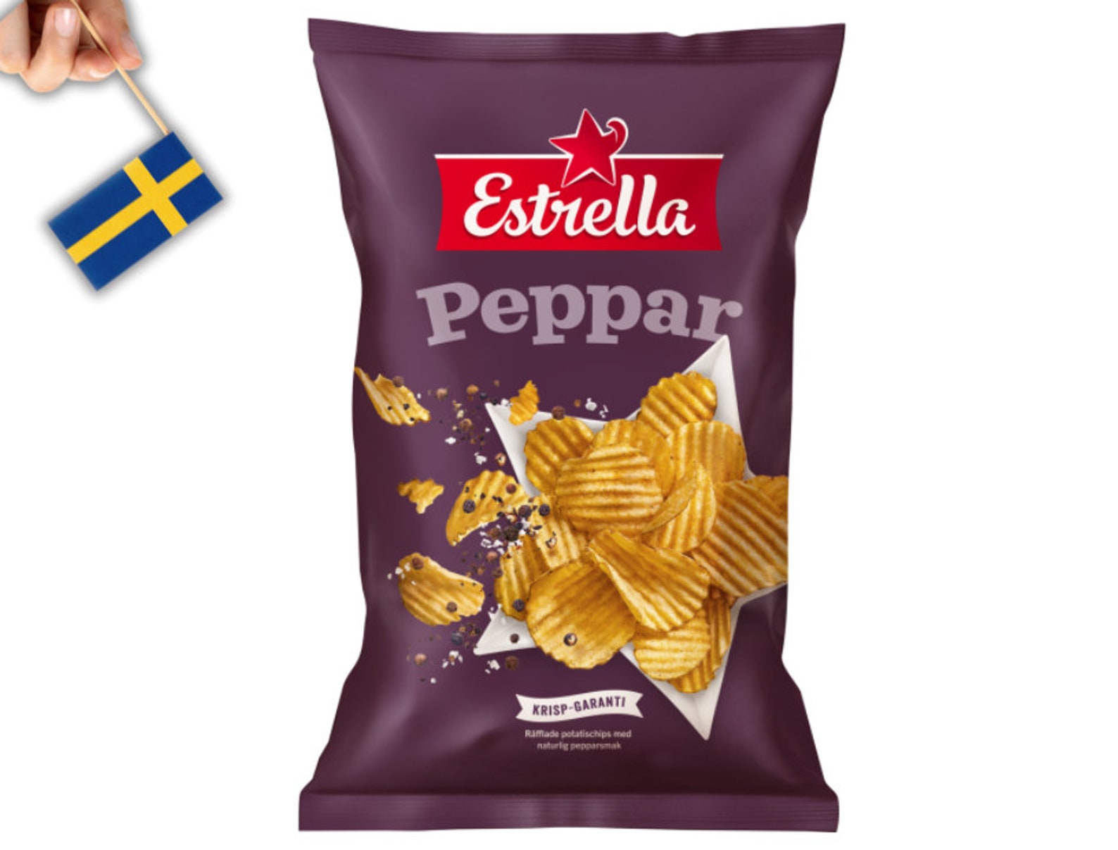 Swedish ESTRELLA Chips 275 Grams (9,70oz), Various Flavors, Potato ...