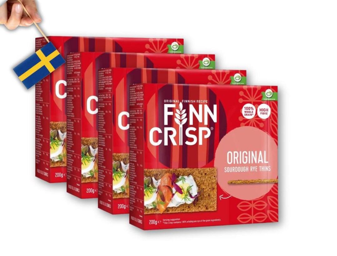 4 Pack Finn Crisp Original Rye Crispbread - 200g (7.05oz) - Etsy