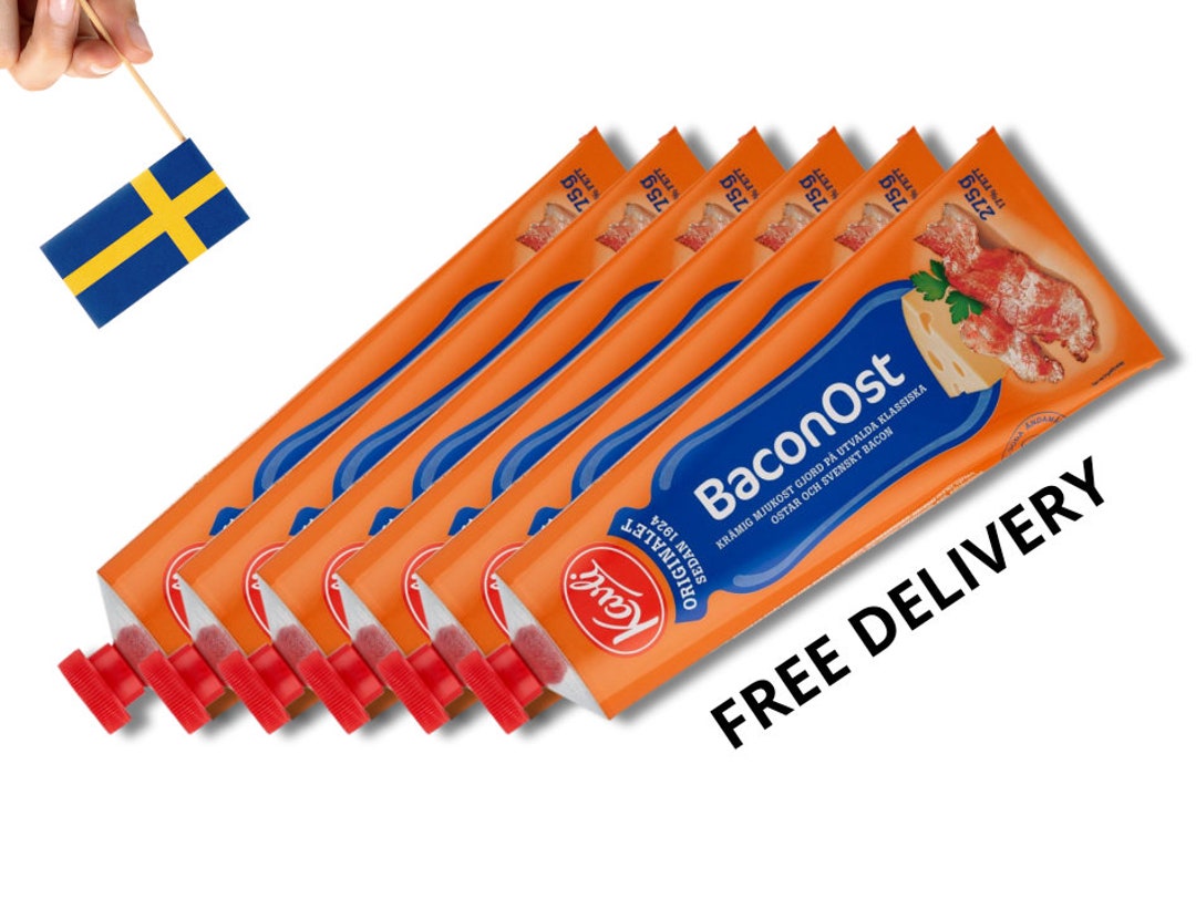 Kavli Baconost, Bacon Cheese Spread, 275g (9.7 Oz.), Swedish Soft ...