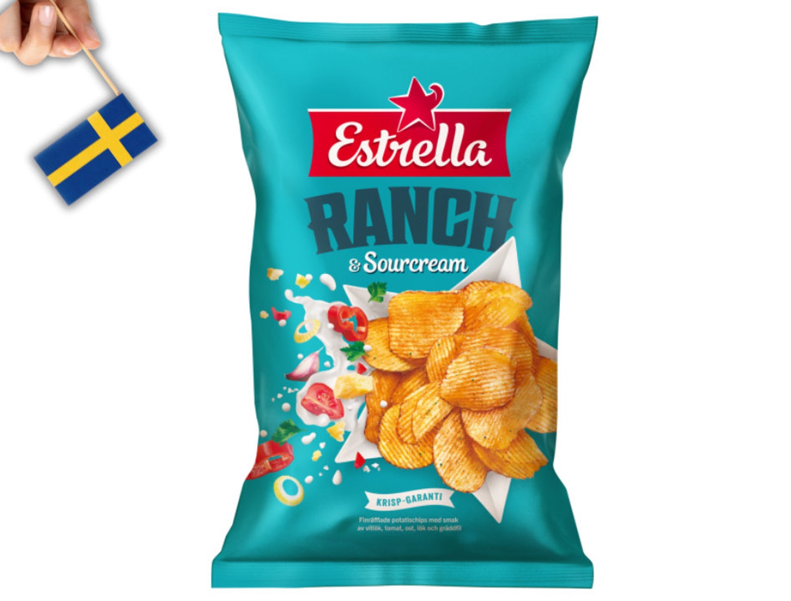 Swedish ESTRELLA Chips 275 Grams (9,70oz), Various Flavors, Potato ...