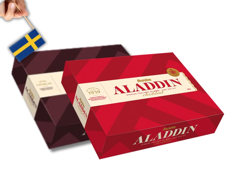2 Boxes Swedish Aladdin Chocolate 500 G 1763 Oz Chocolate - Etsy