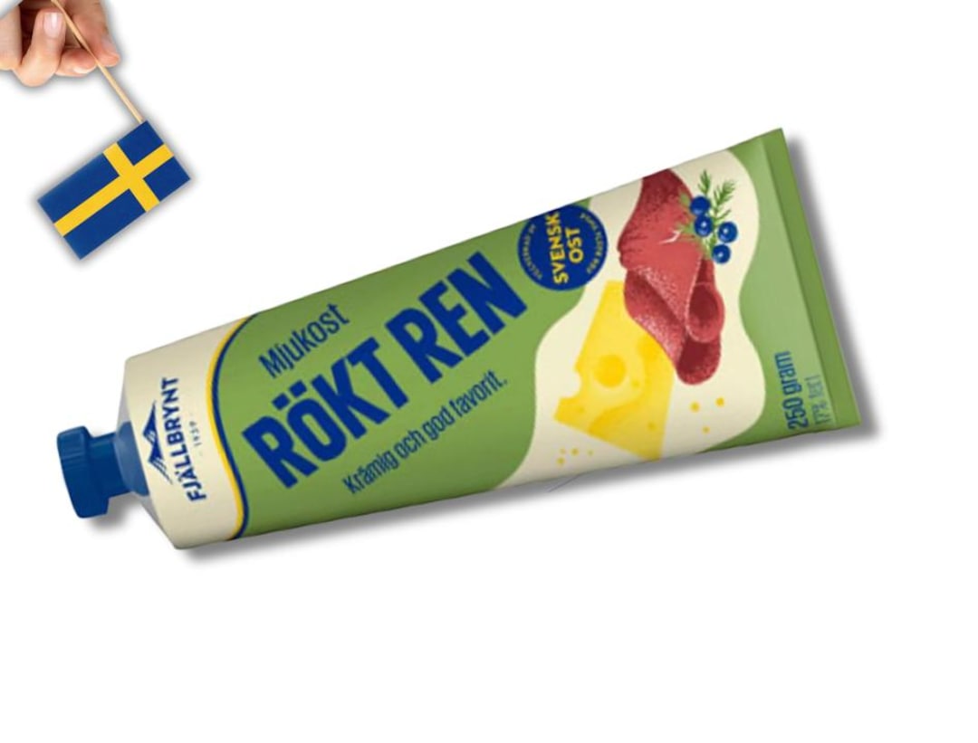 Fjällbrynt Mjukost Rökt Ren 250g (8.81 Oz) – Creamy Cheese Spread With ...