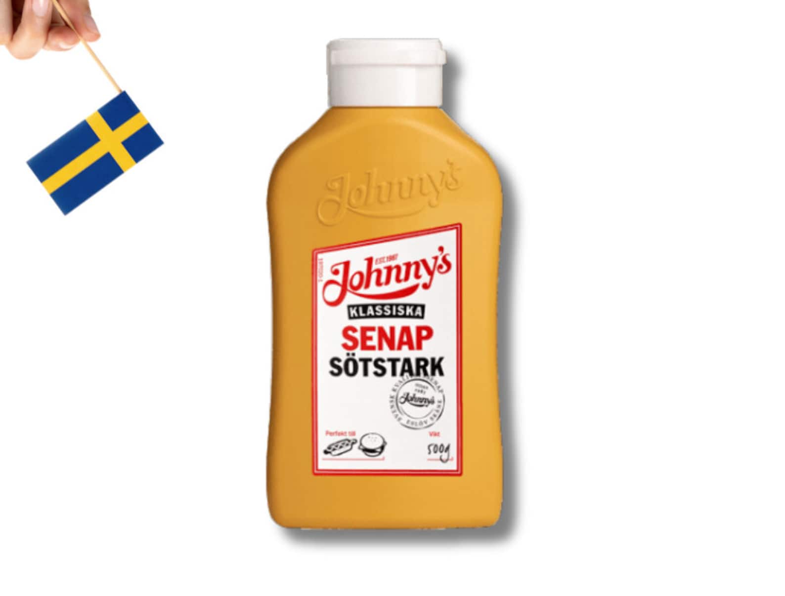 Johnnys Klassiska Senap 500g 17.63 Oz Swedish Mustard, Sweet Strong ...