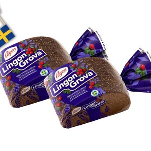 2 Pack Pågen Lingon Grova 500g (17.63 Oz), Swedish Bread, Svenskt Bröd ...
