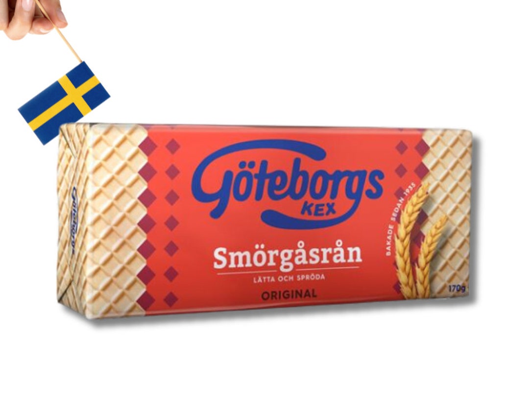 1 Box of Göteborgs Kex Smörgåsrån Original – Swedish Crispy Delight ...