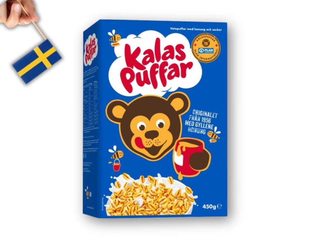 Kalas Puffar Flingor - Swedish Classic Cereal With Golden Honey 450g ...