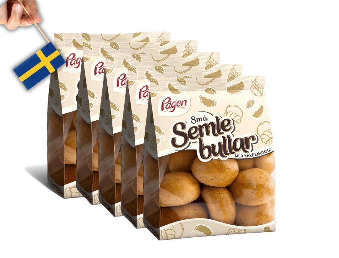 5 Packs of Små Semle Bullar by Pågen 300g (10.58 Oz), Swedish ...