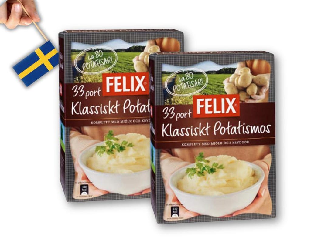 2 Packs Felix Klassiskt Potatismos 33 Portioner 1243g (48.84oz ...