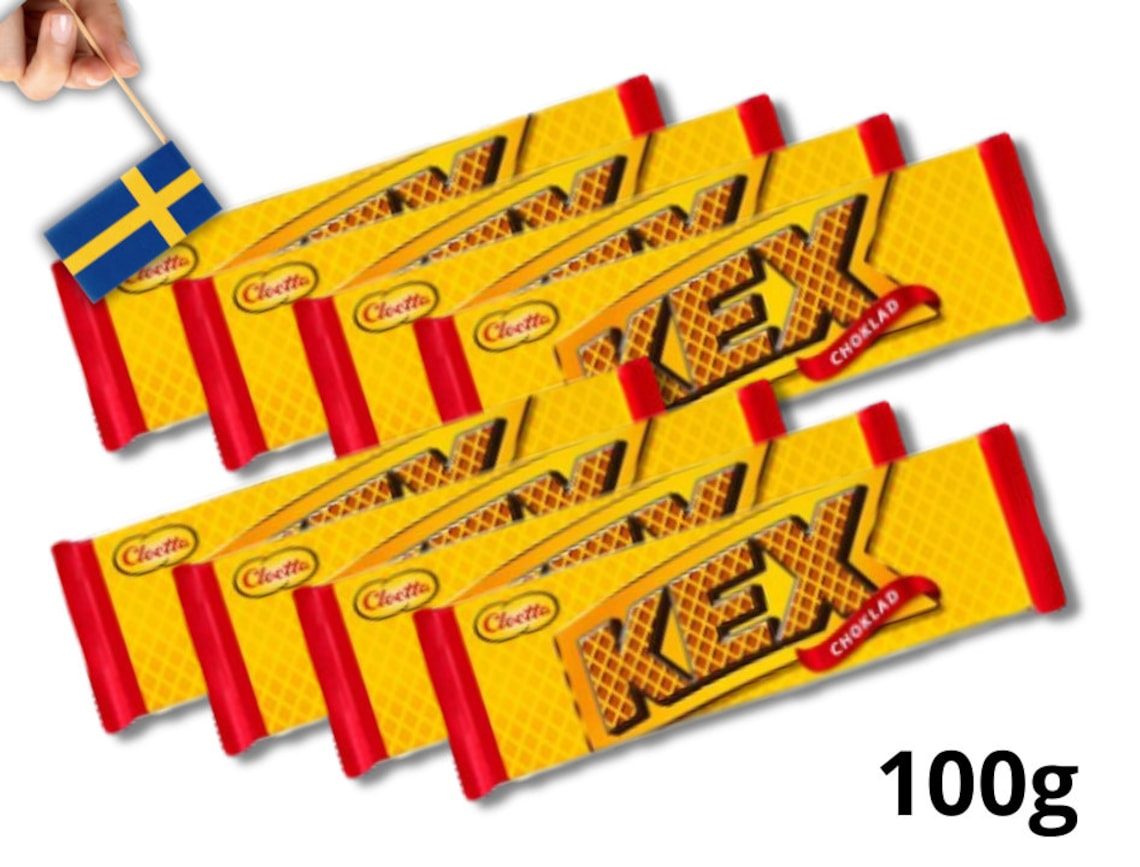 8 Bars of Cloetta Kexchoklad Biscuit Chocolate 100g 3.52 Oz - Etsy