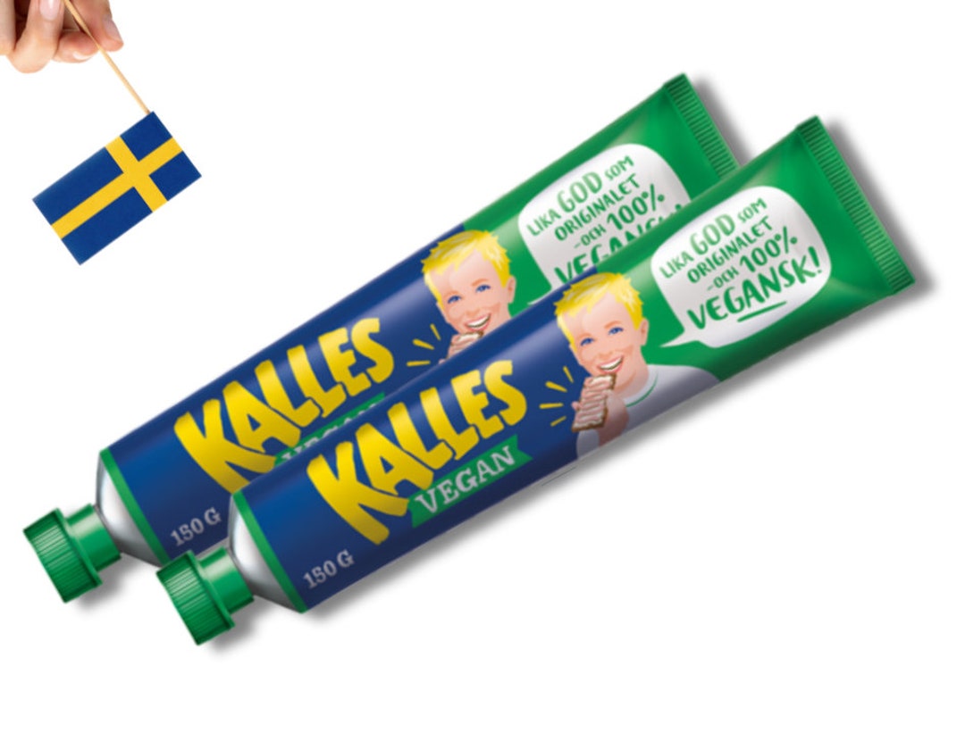 2 Tubes Kalles Kaviar Vegan 150g (5.29 Oz.), Swedish Kalles Kaviar ...