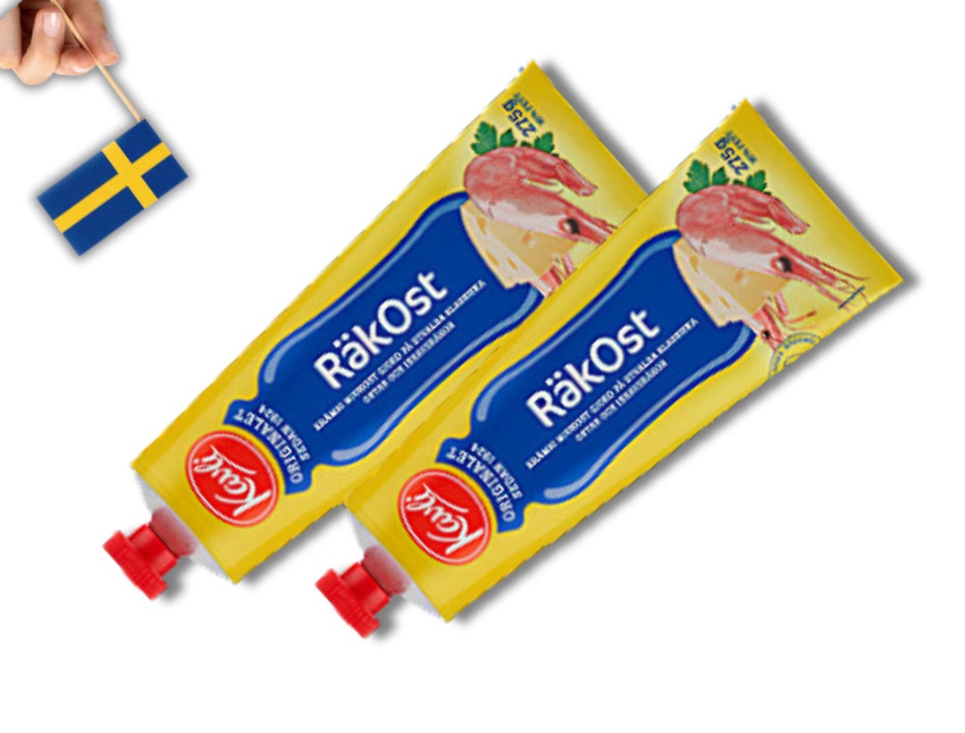 2 Tubes Kavli Räkost, Shrimp Cheese Spread, 275g (9.7 Oz.), Cheese in ...