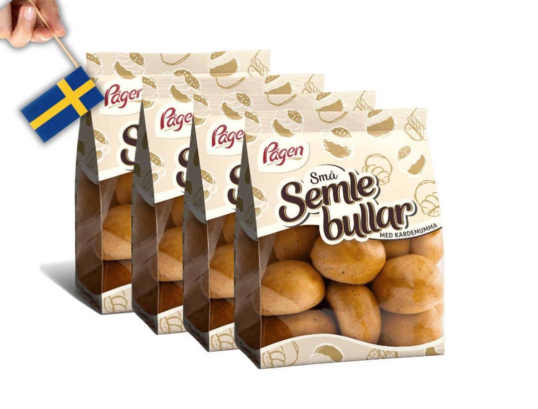 4 Packs of Små Semle Bullar by Pågen 300g (10.58 Oz), Swedish ...