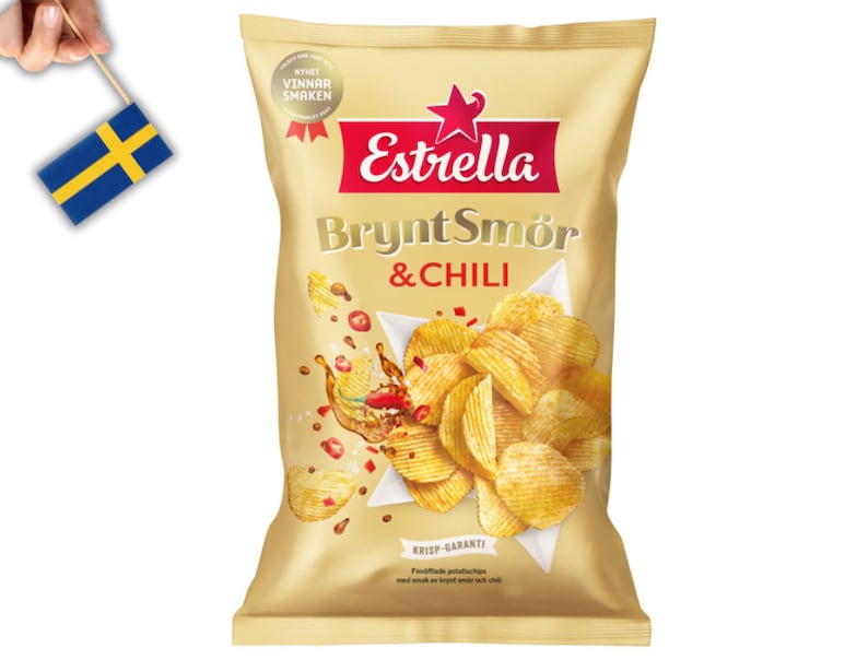 Swedish ESTRELLA Chips 275 Grams (9,70oz), Various Flavors, Potato ...