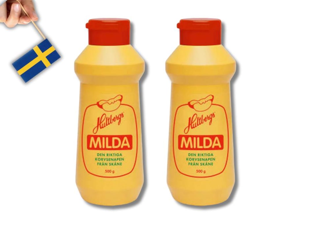2 Bottles Hultbergs Milda Senap – 500g (17.63 Oz) – Classic Mild ...