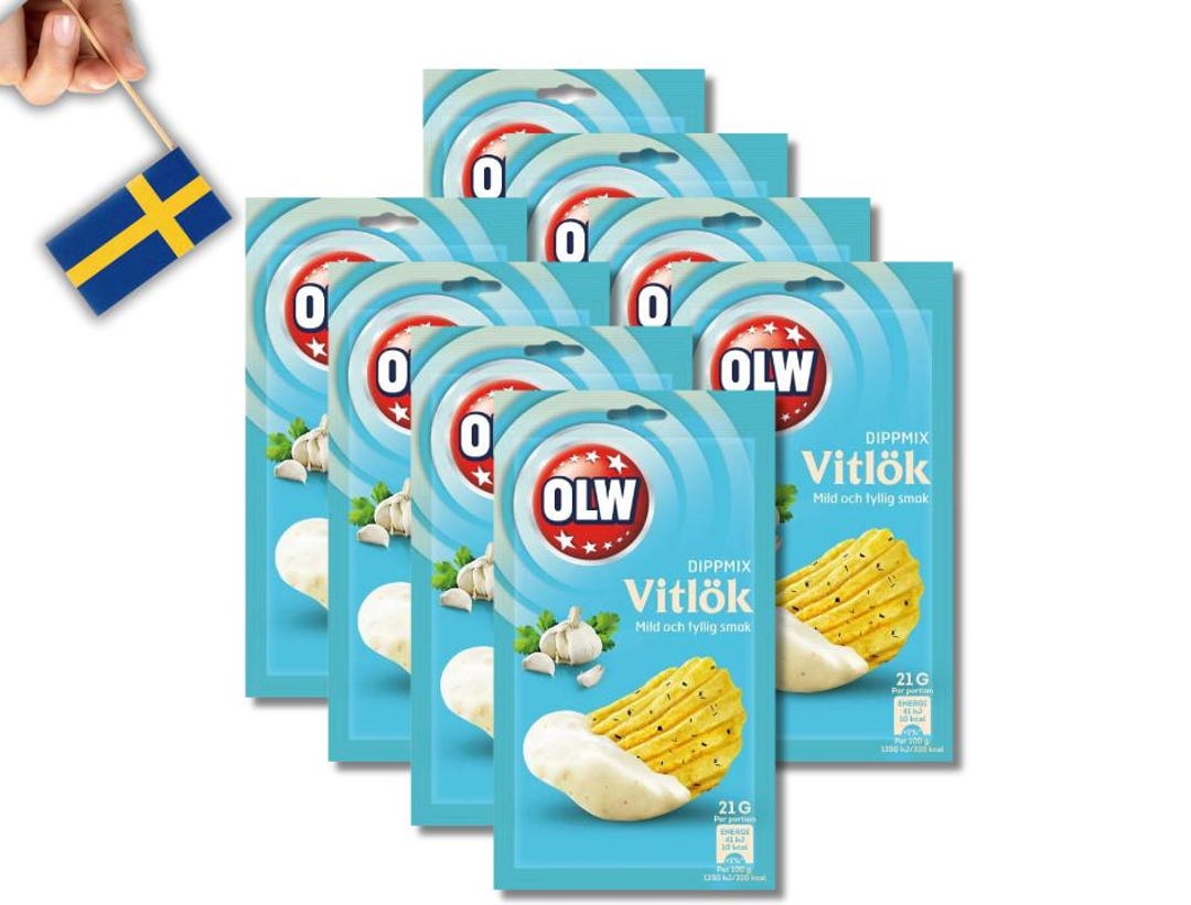 8 Bags OLW Vitlök Dippmix 24g 0.84oz Garlic Dip Mix - Etsy