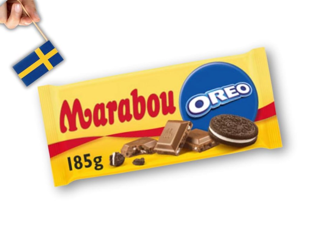 Marabou Oreo - Milk Chocolate With Oreo Cookie Pieces (185g / 6.52oz ...