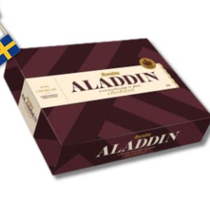 1 Box of Swedish Aladdin Dark Chocolate 500 G 17,63 Oz, Chocolate ...