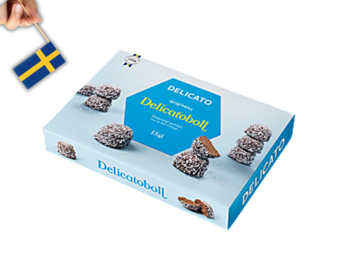 1 Box Delicato Delicatobollar ,600g (21,16oz) Swedish Fika, Cookies ...