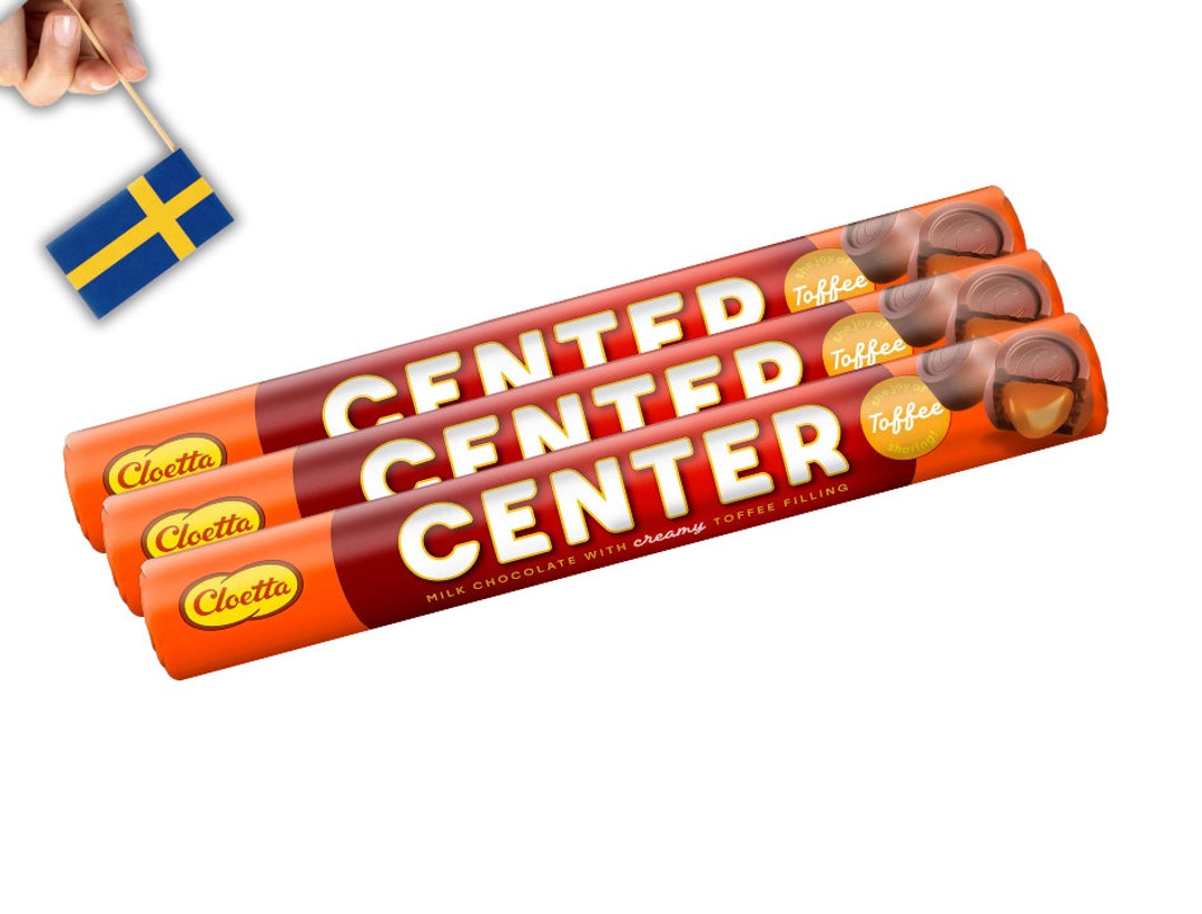 3 Tubes of Cloetta Center Milk Chocolate 78g (2,75 Oz), Swedish ...