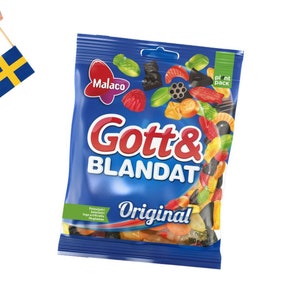 1 Bag of Gott Och Blandat, Swedish Candy, Malaco Gott Och Blandat ...