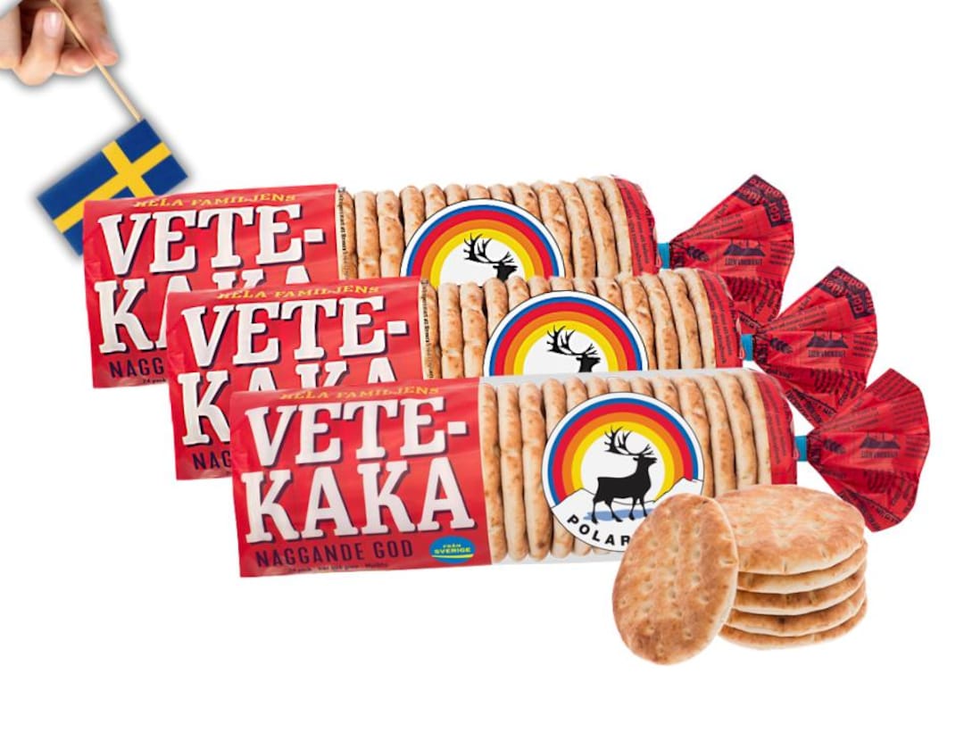 3 Pack Polarbröd Vetekaka – 24pcs 900g (31.74oz), Swedish Bread ...