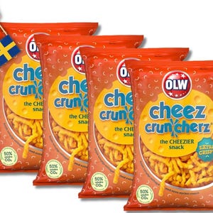 4 Bags OLW Cheez Cruncherz – Cheesy, Crunchy Snacks, 225g (7.93oz) - Etsy