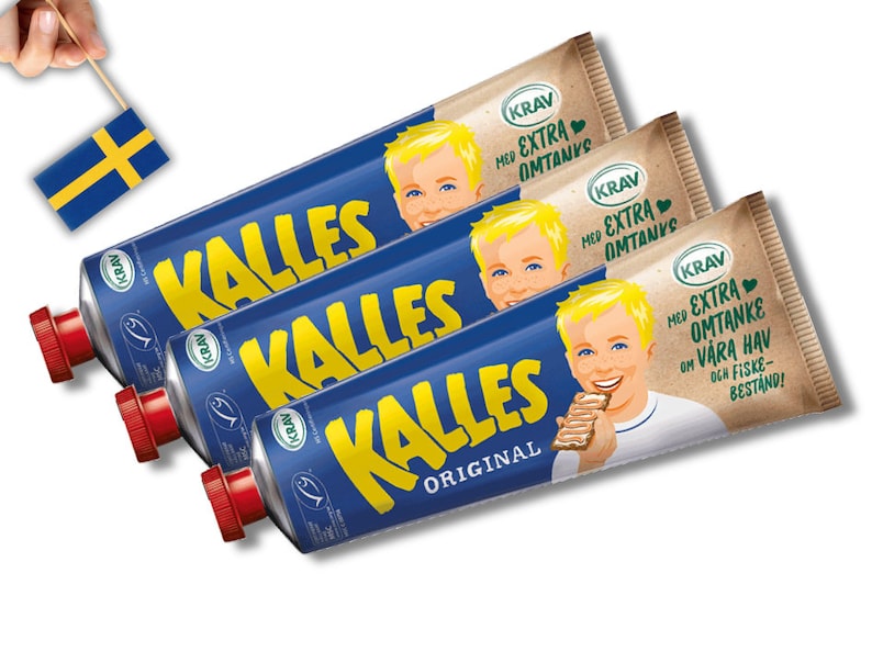 3 Tubes Kalles Kaviar KRAV 250g (8.81 Oz.), Swedish Kalles Kaviar ...