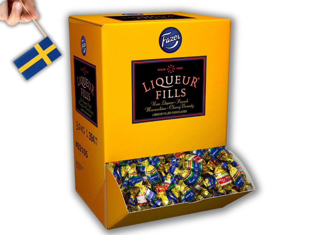 Fazer Liqueur Fills, Liqueur Filled Chocolates, Finnish Chocolate ...
