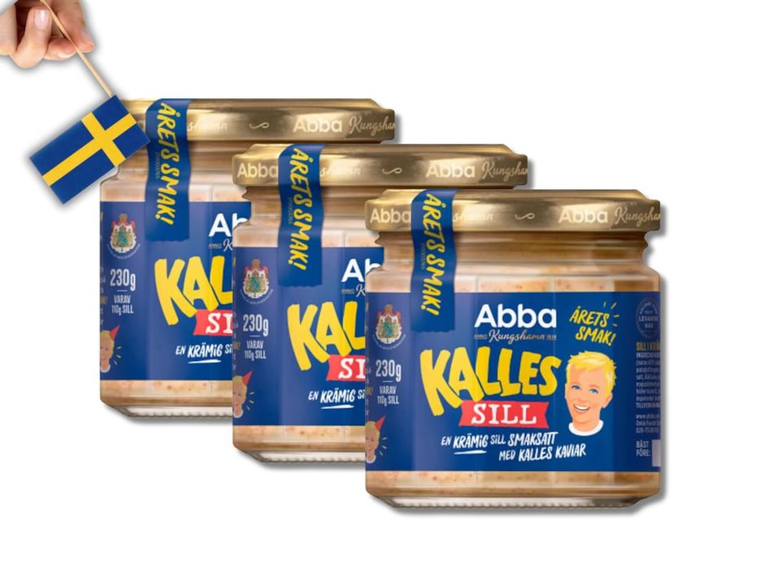 3 Jars Abbas Kalles Kaviar Sill – 230g (8.11oz) – Creamy Swedish ...