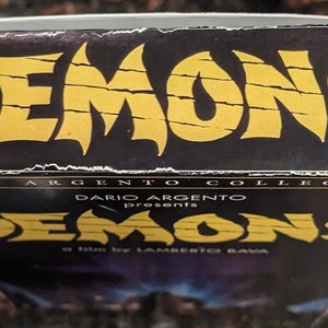 Custom Demons Demoni (1985) Playable in VCR VHS Nostalgic Art Piece ...