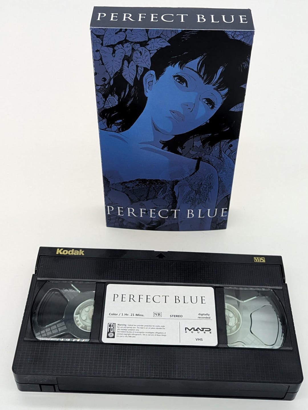 Custom Perfect Blue (1997) Playable in VCR VHS Tape Nostalgic Art Piece ...