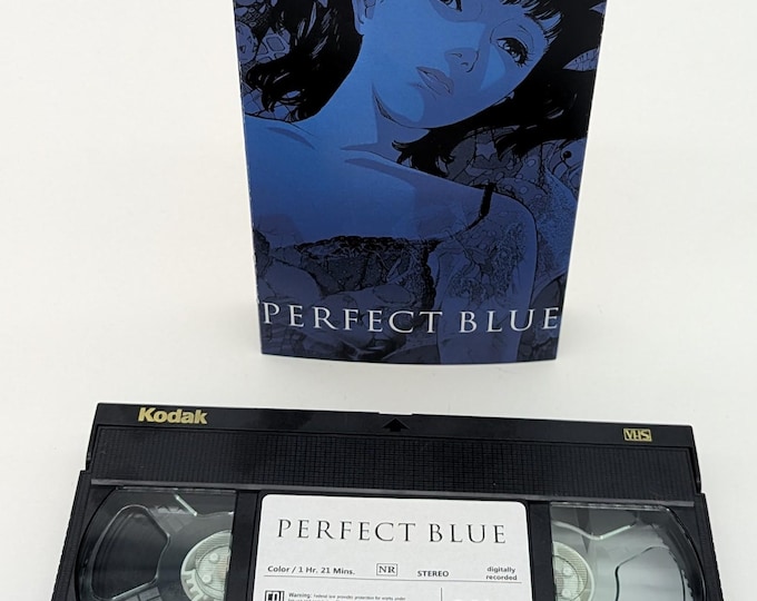 Custom Perfect Blue (1997) Playable in VCR VHS Tape Nostalgic Art Piece ...