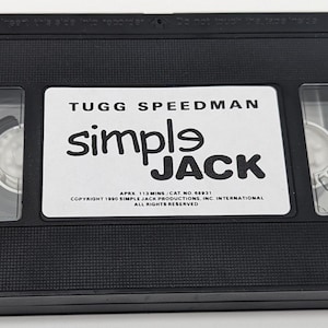 Custom Simple Jack (from Tropic Thunder) Parody VHS Playable in VCR VHS ...
