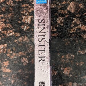 Custom Sinister (2012) Playable in VCR VHS Nostalgic Art Piece, Case & Tape W/ Label - Etsy